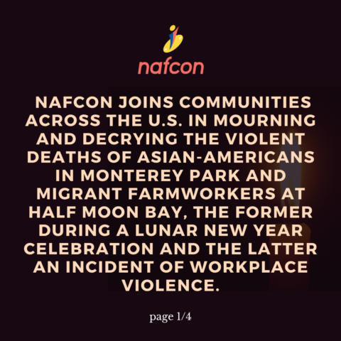 NAFCON joins communities across the U.S. in mourning and decrying the ...